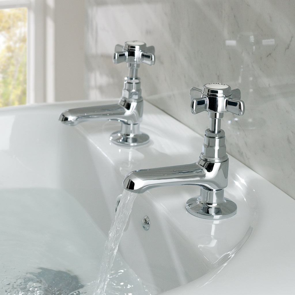 Eastbrook Haymarket Chrome Basin Taps – CC Discount Heating ltd