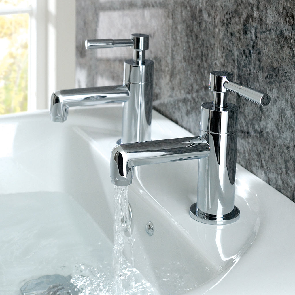 Eastbrook Leith Chrome Basin Taps – CC Discount Heating ltd