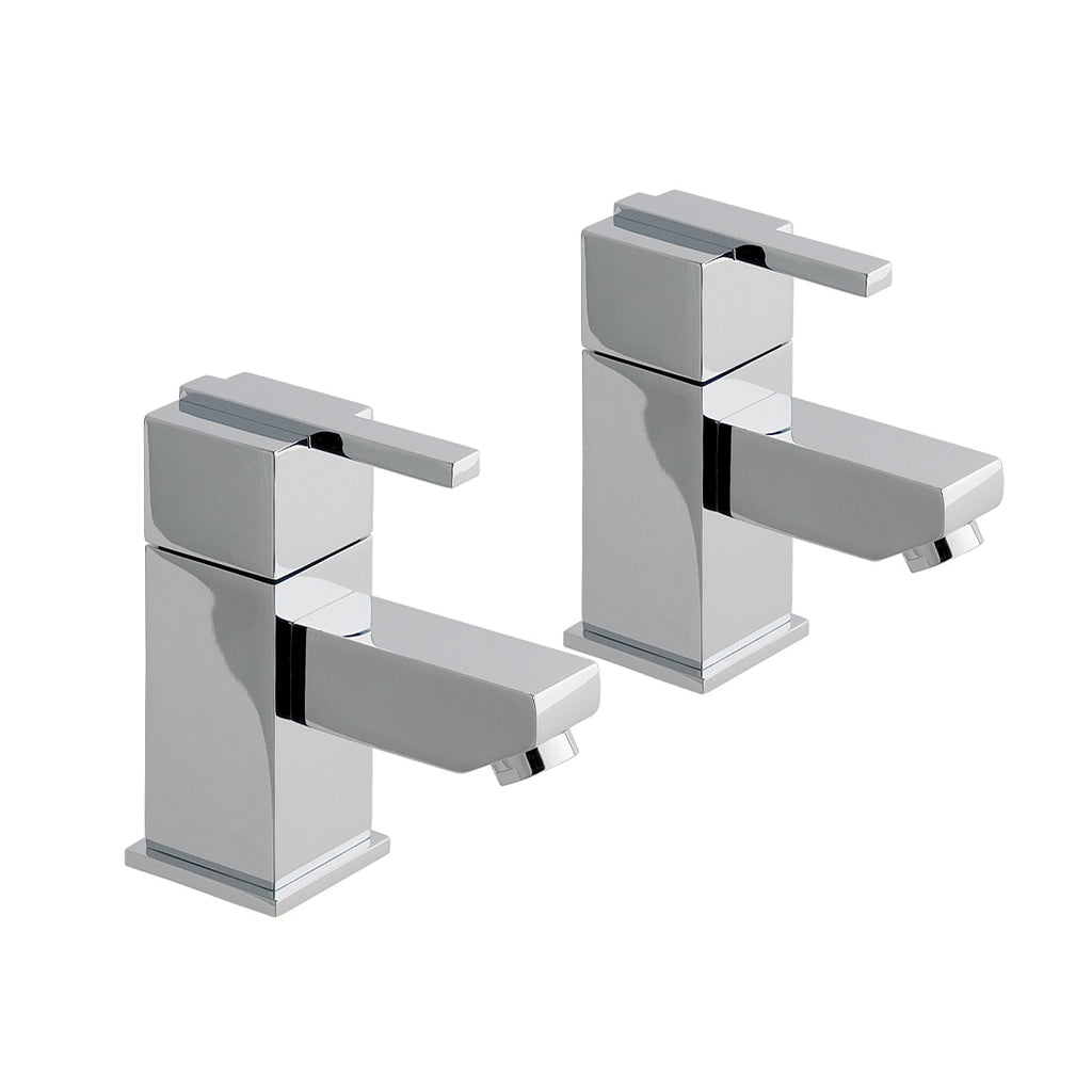 Eastbrook Prado 600 Chrome 1/4 Turn Basin Taps – CC Discount Heating ltd
